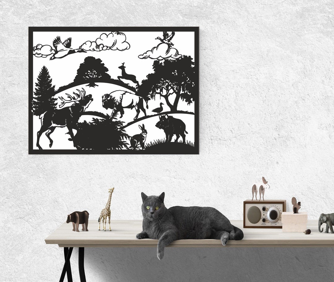 The Wild Nature SVG/DXF - Digital Download (dxf, Svg, Pdf, Cdr, Ai ...