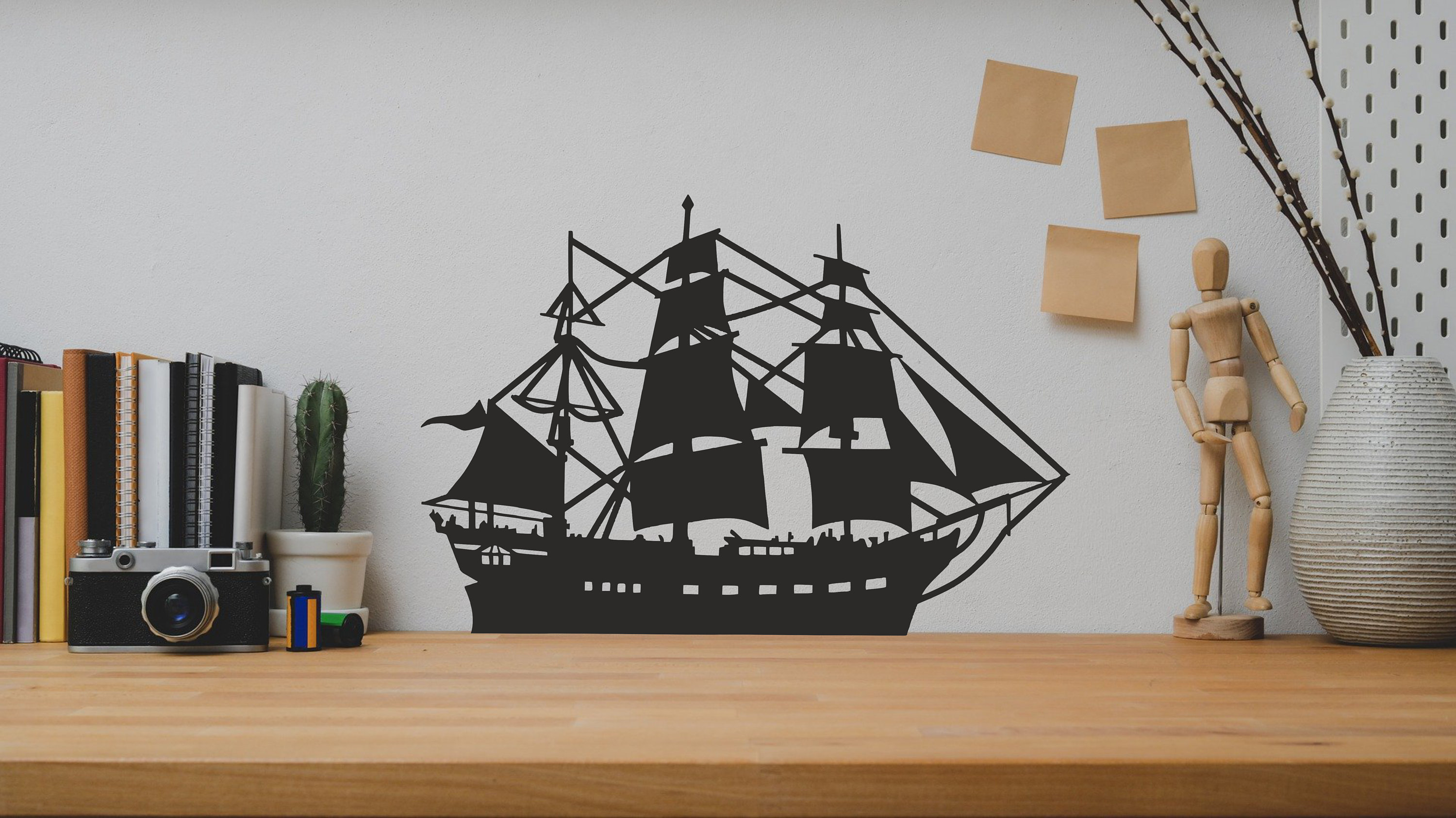 Pirate Ship SVG/DXF - Digital Download Svg,dxf,pdf,ai,cdr - Laser Cnc ...