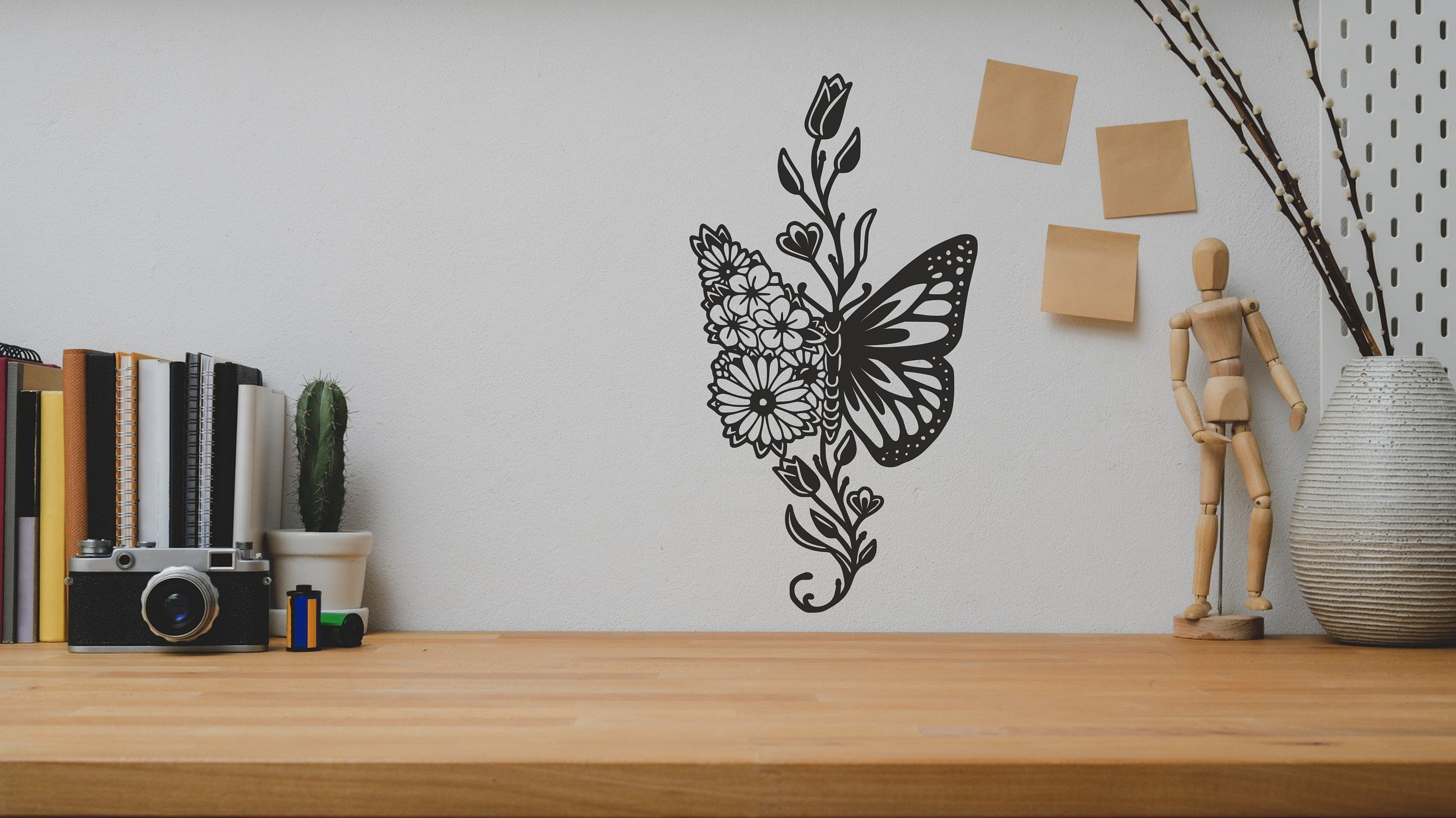 Butterfly SVG/DXF Flower Svg/dxf Digital Download dxf, Svg, Pdf, Cdr ...