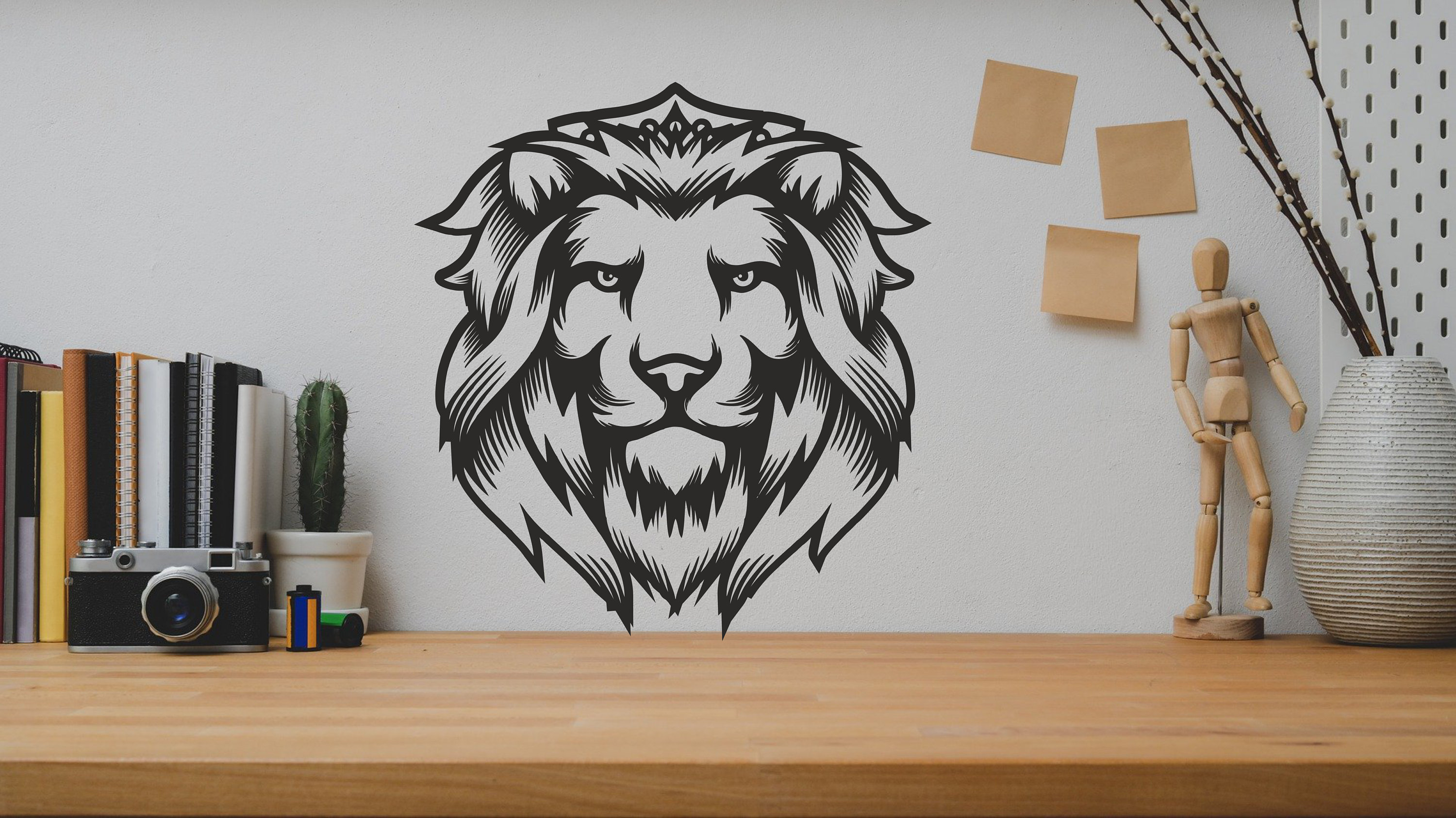 León SVG/DXF - Descarga digital Pdf, Dxf, Cdr, Ai, Svg - Láser CNC ...