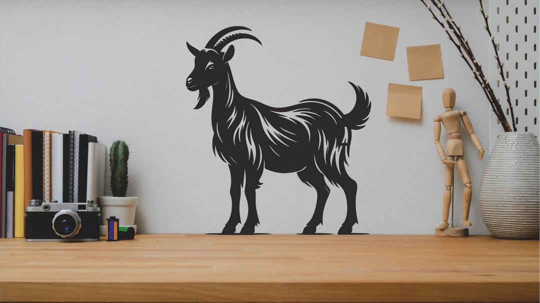 Goat SVG/DXF - Digital Download (dxf, Svg, Pdf, Cdr, Ai) - Laser CNC ...