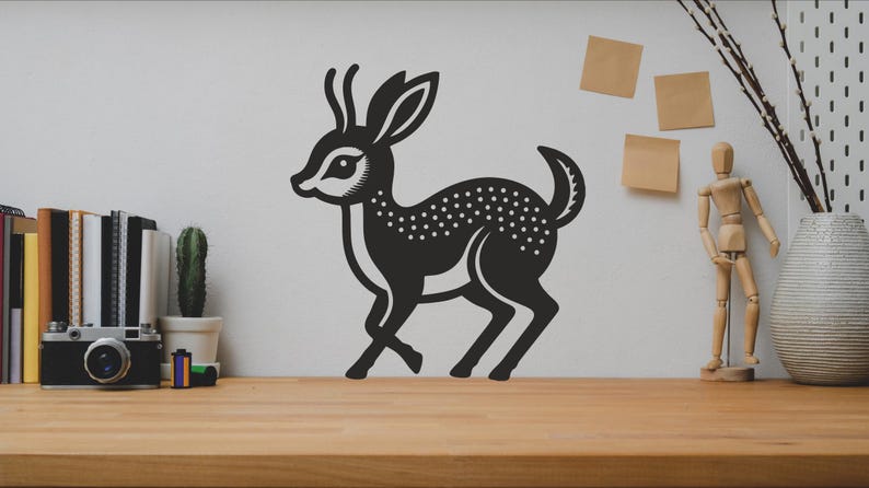 Baby Gazelle SVG/DXF - Digital Download (dxf, Svg, Pdf, Cdr, Ai ...