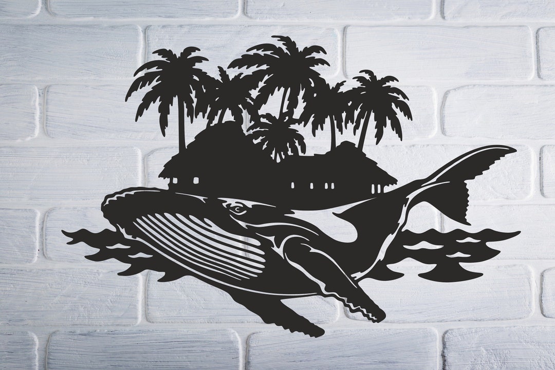 Whale SVG/DXF - Digital Download (dxf, Svg, Pdf, Cdr, Ai) - Laser CNC ...