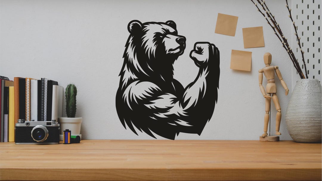 Bear SVG/DXF - Digital Download Pdf, Dxf, Cdr, Ai, Svg - Laser CNC ...