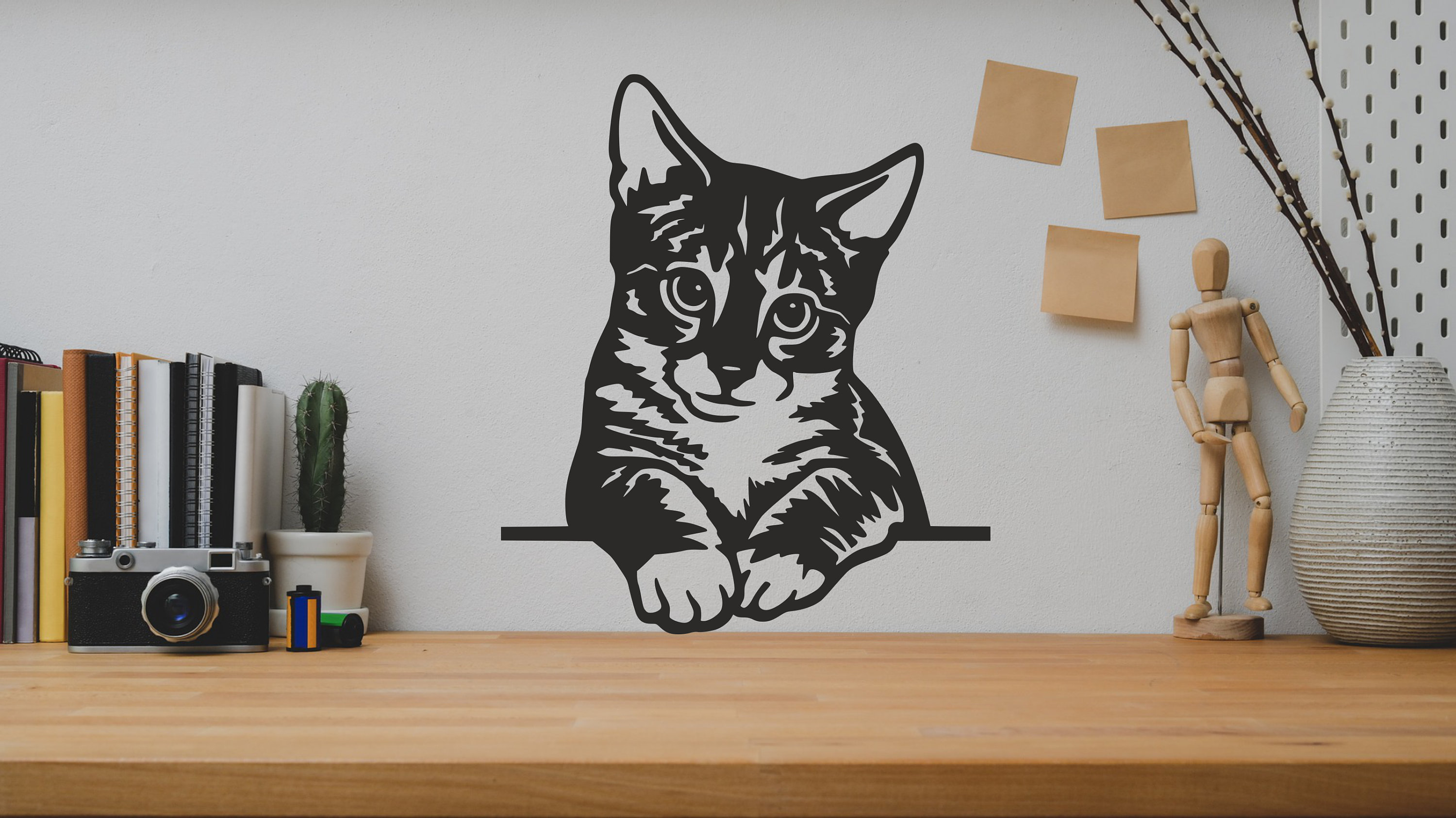 Cat SVG/DXF - Digital Download Pdf, Dxf, Cdr, Ai, Svg - Laser CNC ...