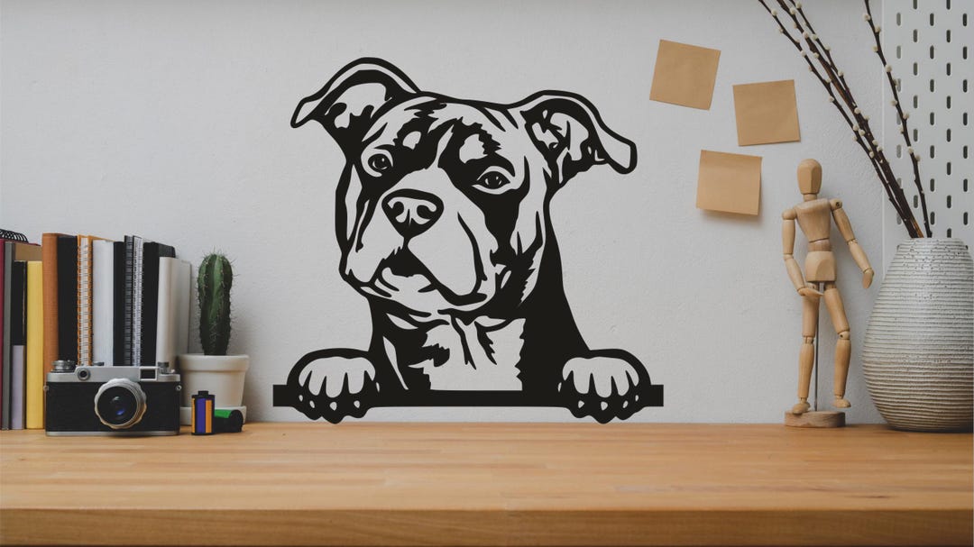 Staffordshire Bull Terrier SVG/DXF - Digital Download Pdf, Dxf, Cdr, Ai ...