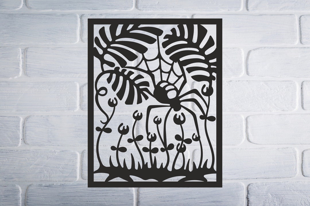 Spider SVG/DXF - Digital Download Pdf, Dxf, Cdr, Ai, Svg - Laser CNC ...