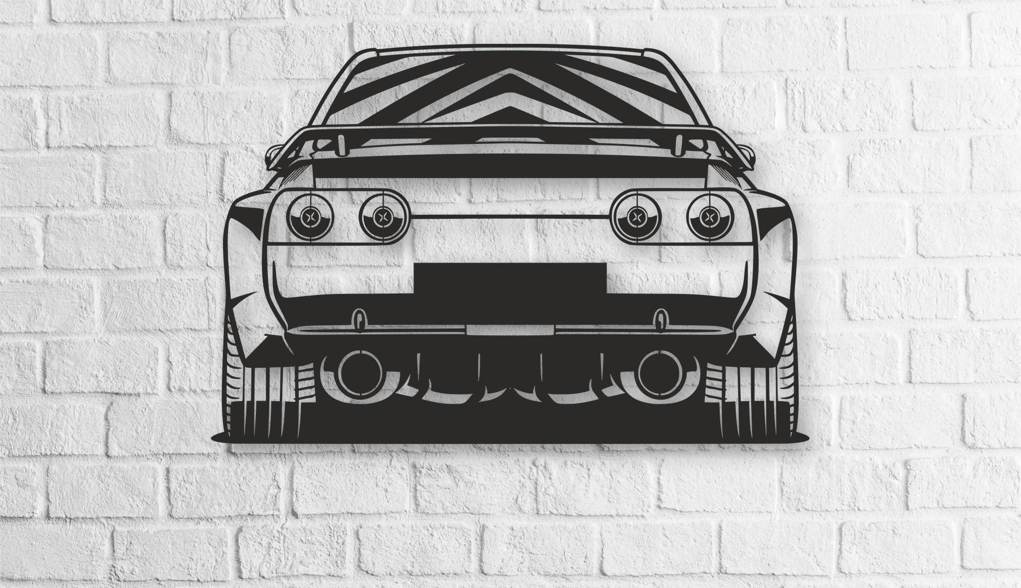 Skyline SVG | Skyline DXF | Car Vector Design | Dxf, Ai, Cdr, Pdf ...