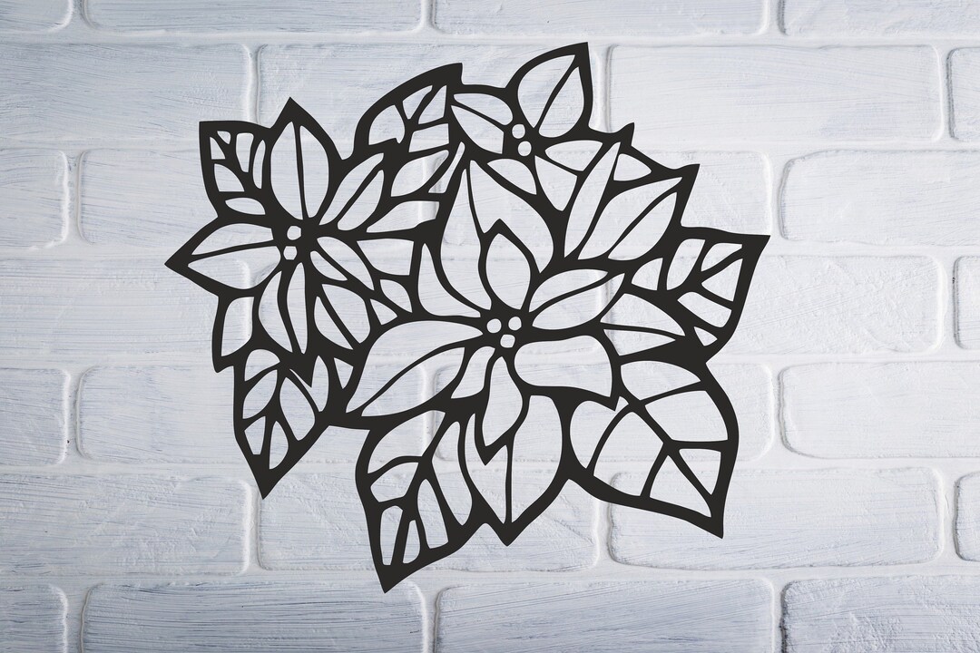 Flower SVG/DXF - Digital Download (dxf, Svg, Pdf, Cdr, Ai) - Laser CNC ...