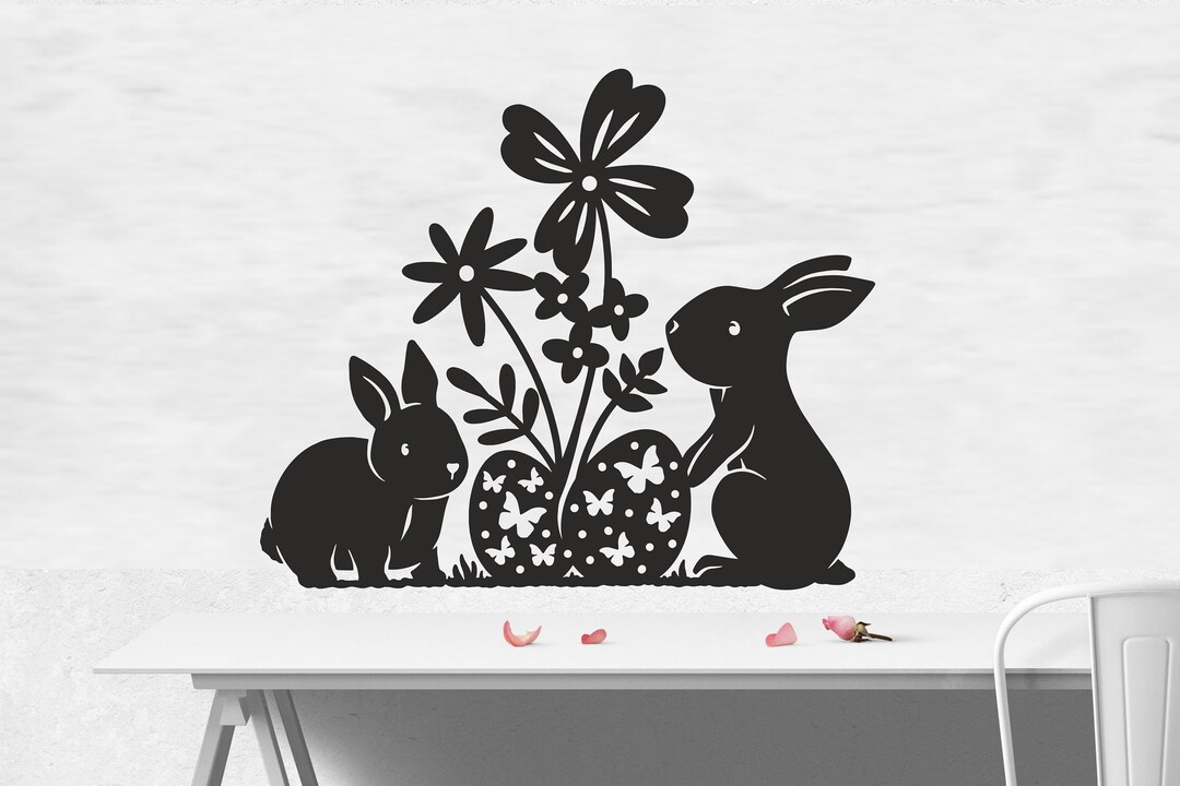 Easter Bunny SVG/DXF - Digital Download (dxf, Svg, Pdf, Cdr, Ai ...