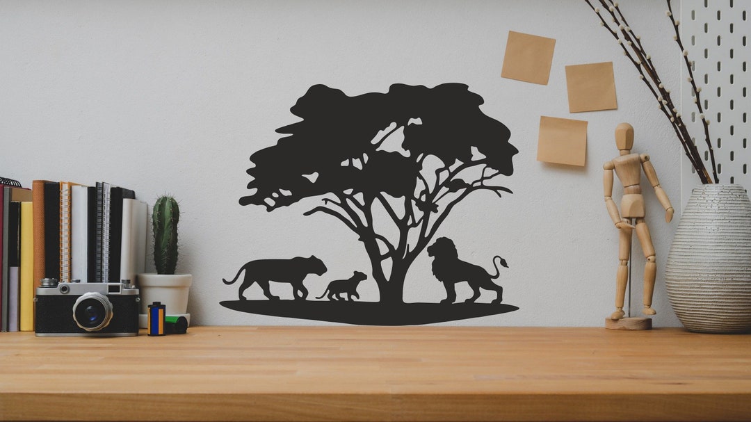 Lion Family SVG/DXF - Digital Download (dxf, Svg, Pdf, Cdr, Ai) - Laser ...