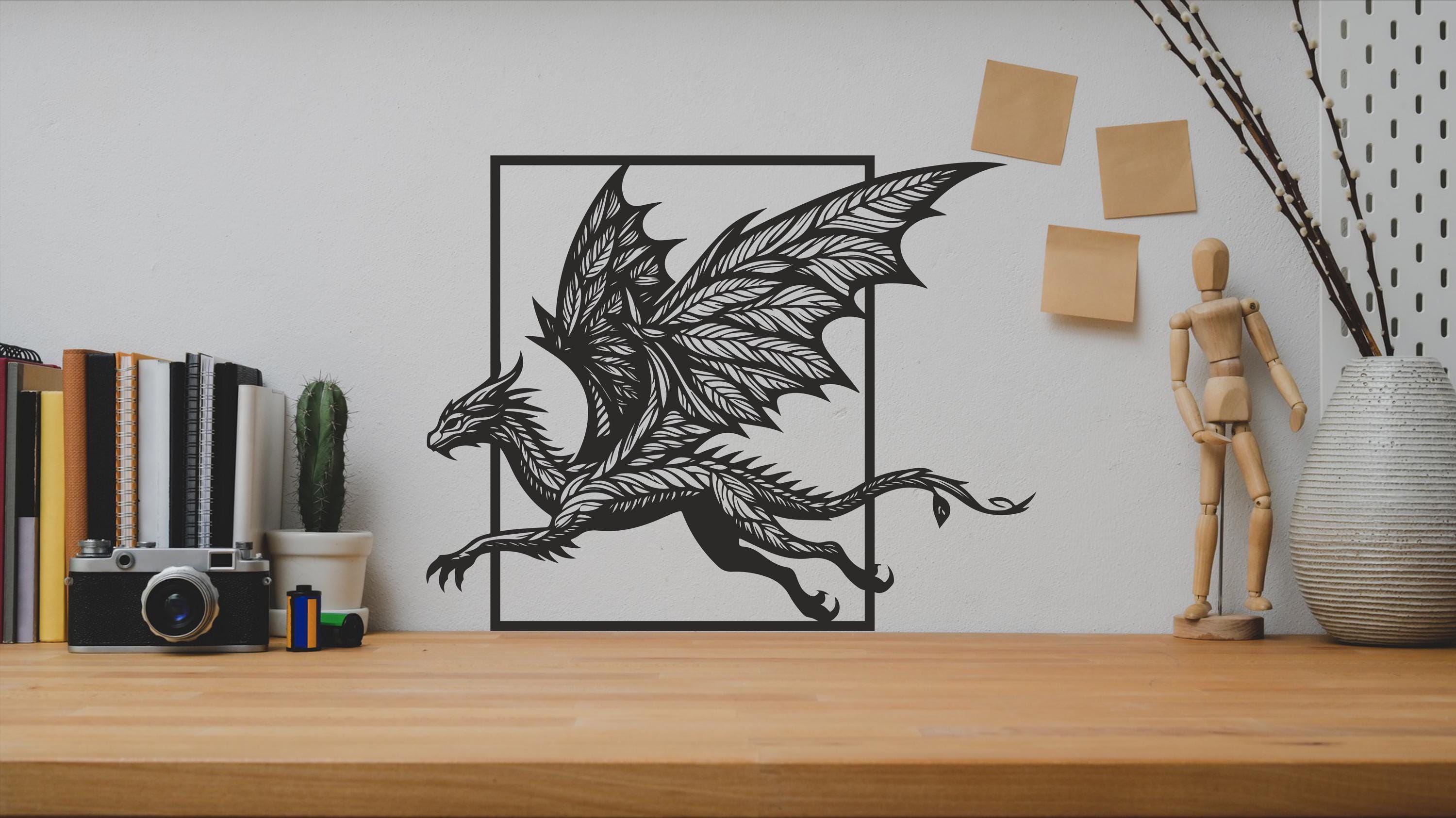 Dragon SVG/DXF Digital Download Svg,dxf,pdf,ai,cdr Laser Cnc Plasma ...