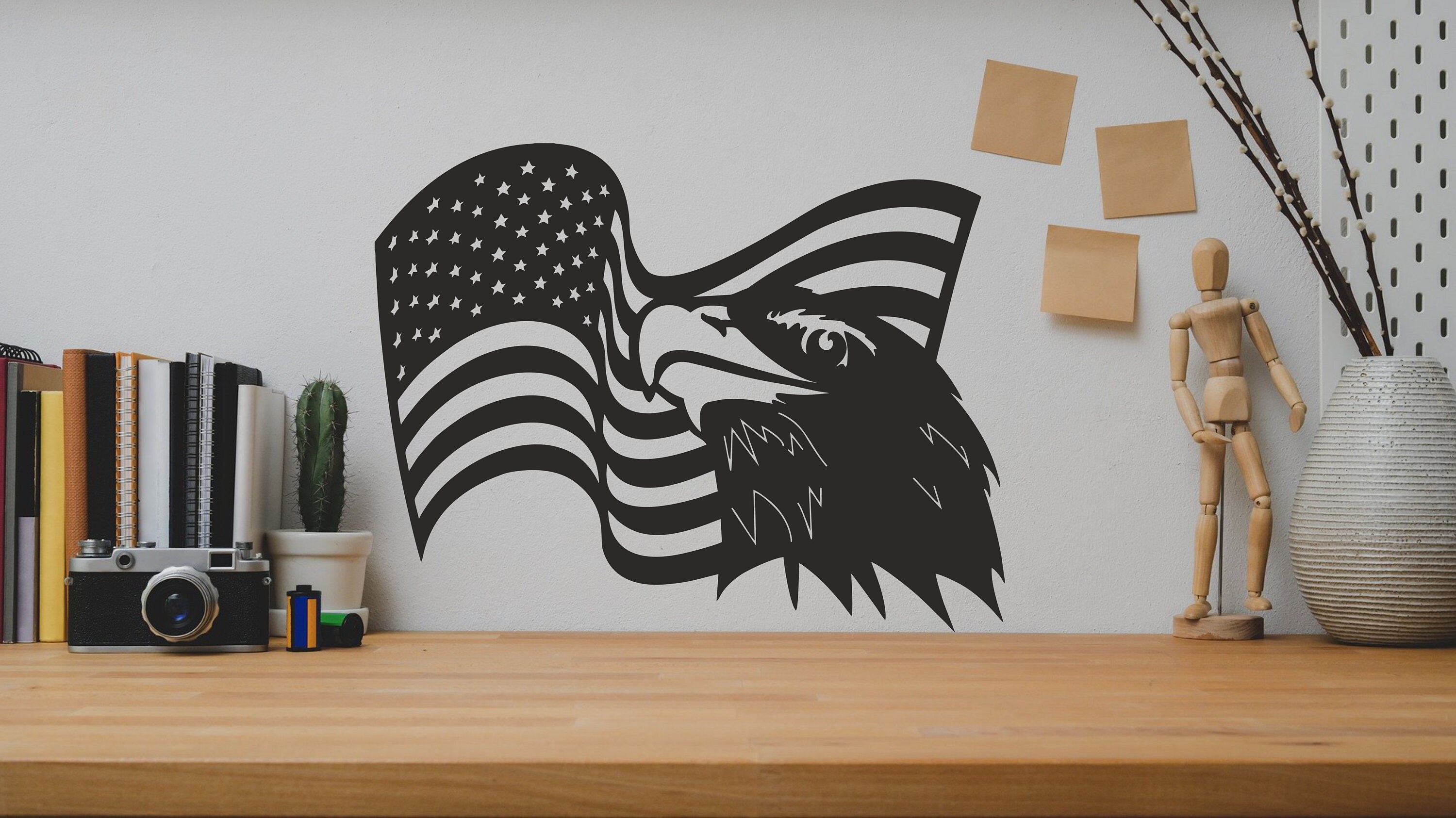 American Flag SVG/DXF, Eagle Svg/dxf - Digital Download Pdf, Dxf, Cdr ...