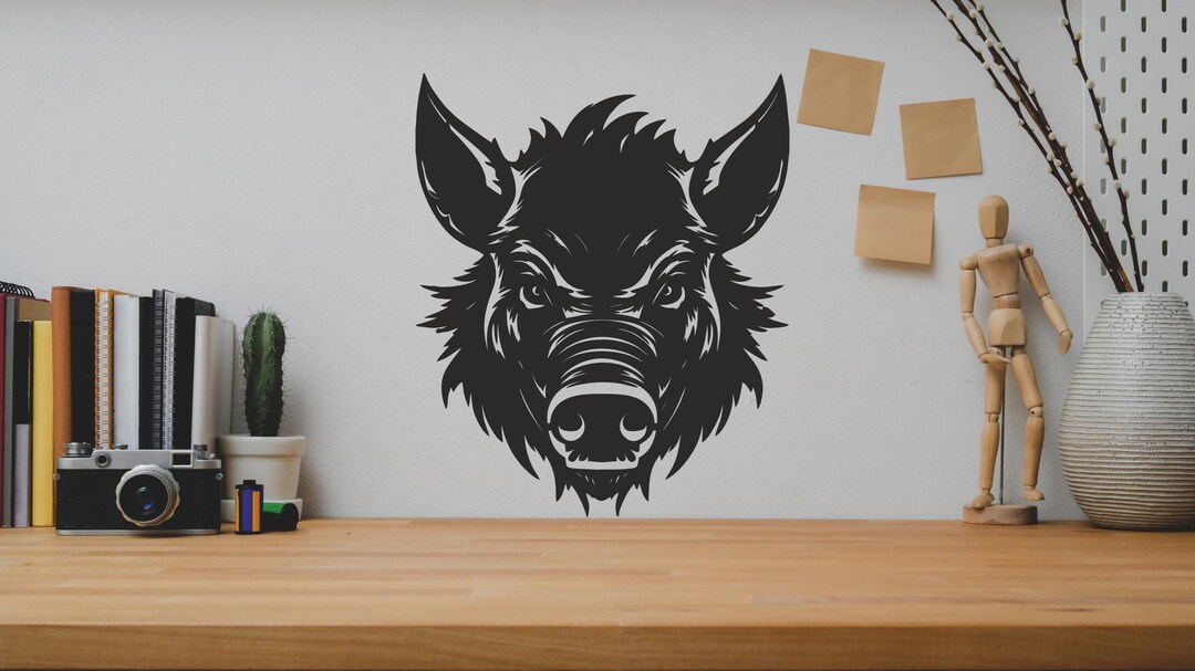 Wild Boar SVG/DXF - Digital Download (dxf, Svg, Pdf, Cdr, Ai) - Laser ...