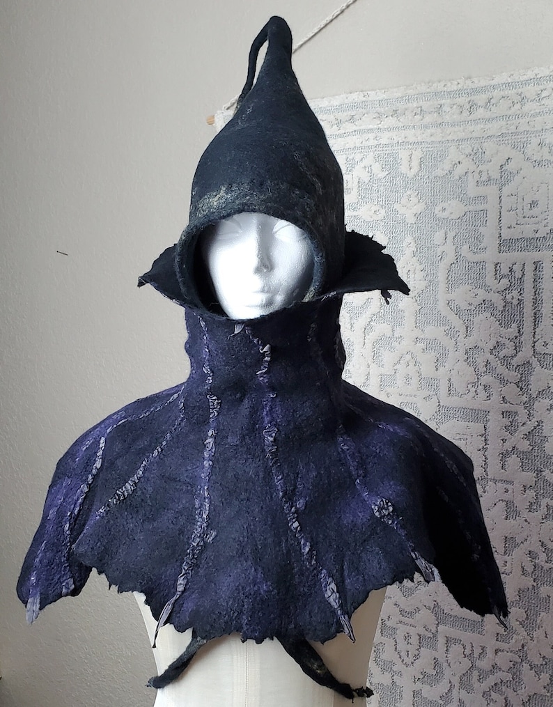 Cowl, Neck Warmer, Medieval, Avant Garde, Vampire, Witch, Warlock ...