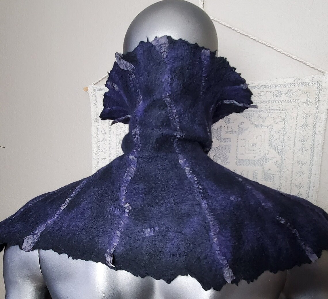 Cowl, Neck Warmer, Medieval, Avant Garde, Vampire, Witch, Warlock ...