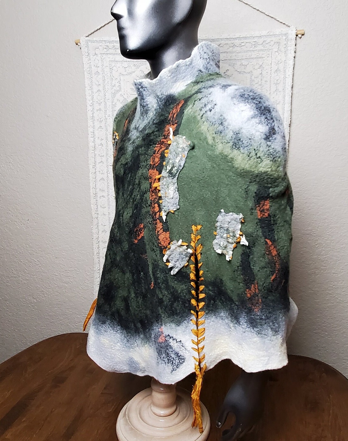 Cape, Burning Man, Renaissance Wear, LARP, Viking, Boho, Slow Fashion ...