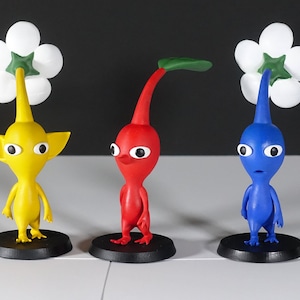 Pikmin Pikmin 4 Resin 3D Printed Figurine Red, Blue & Yellow Pikmin - Etsy