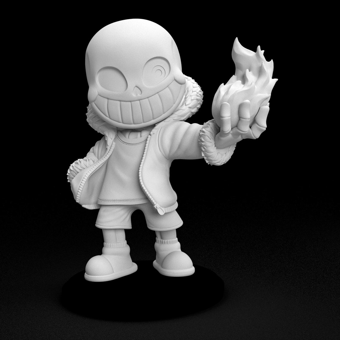 Sans the Skeleton Undertale 3D Printed Resin Figurine - Etsy
