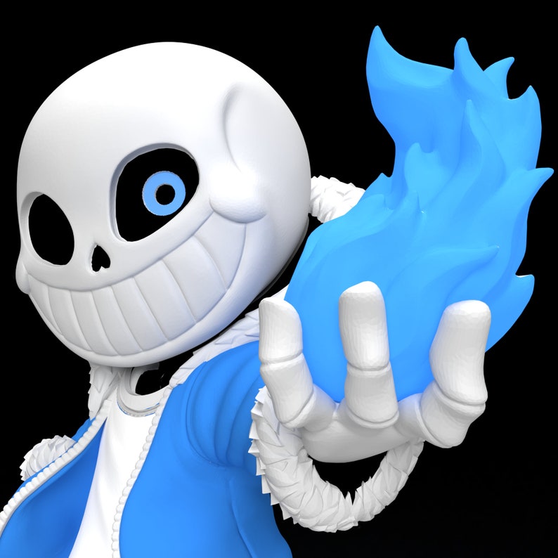 Sans the Skeleton Undertale 3D Printed Resin Figurine - Etsy