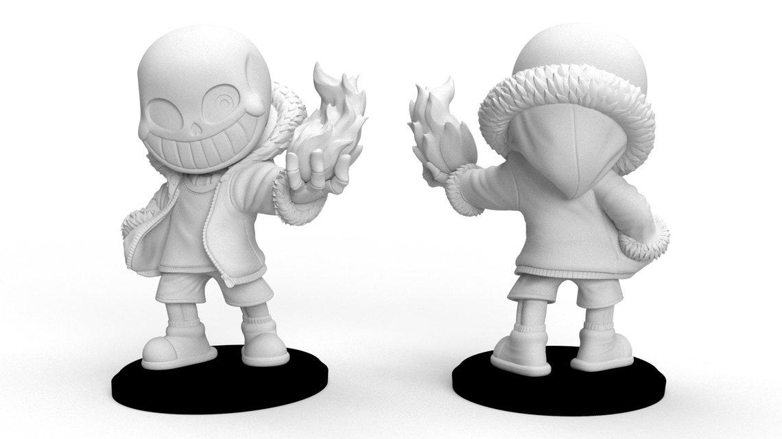 Sans the Skeleton Undertale 3D Printed Resin Figurine - Etsy