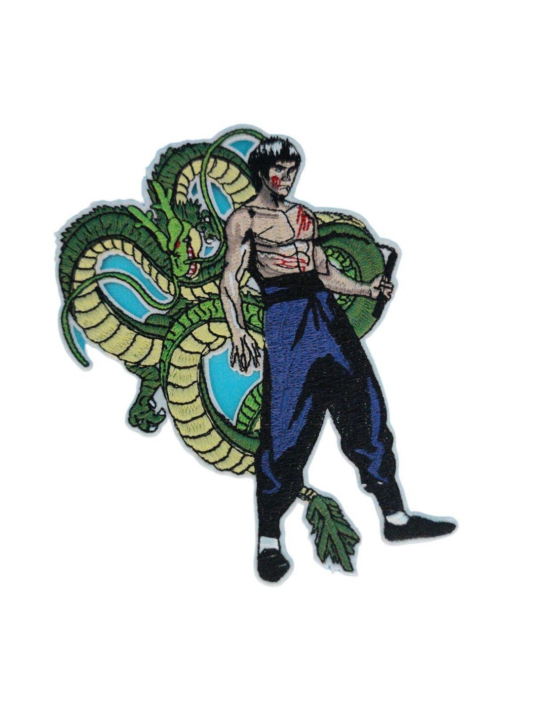 Bruce Lee and Shenron From DBZ Iron on Patch - Etsy