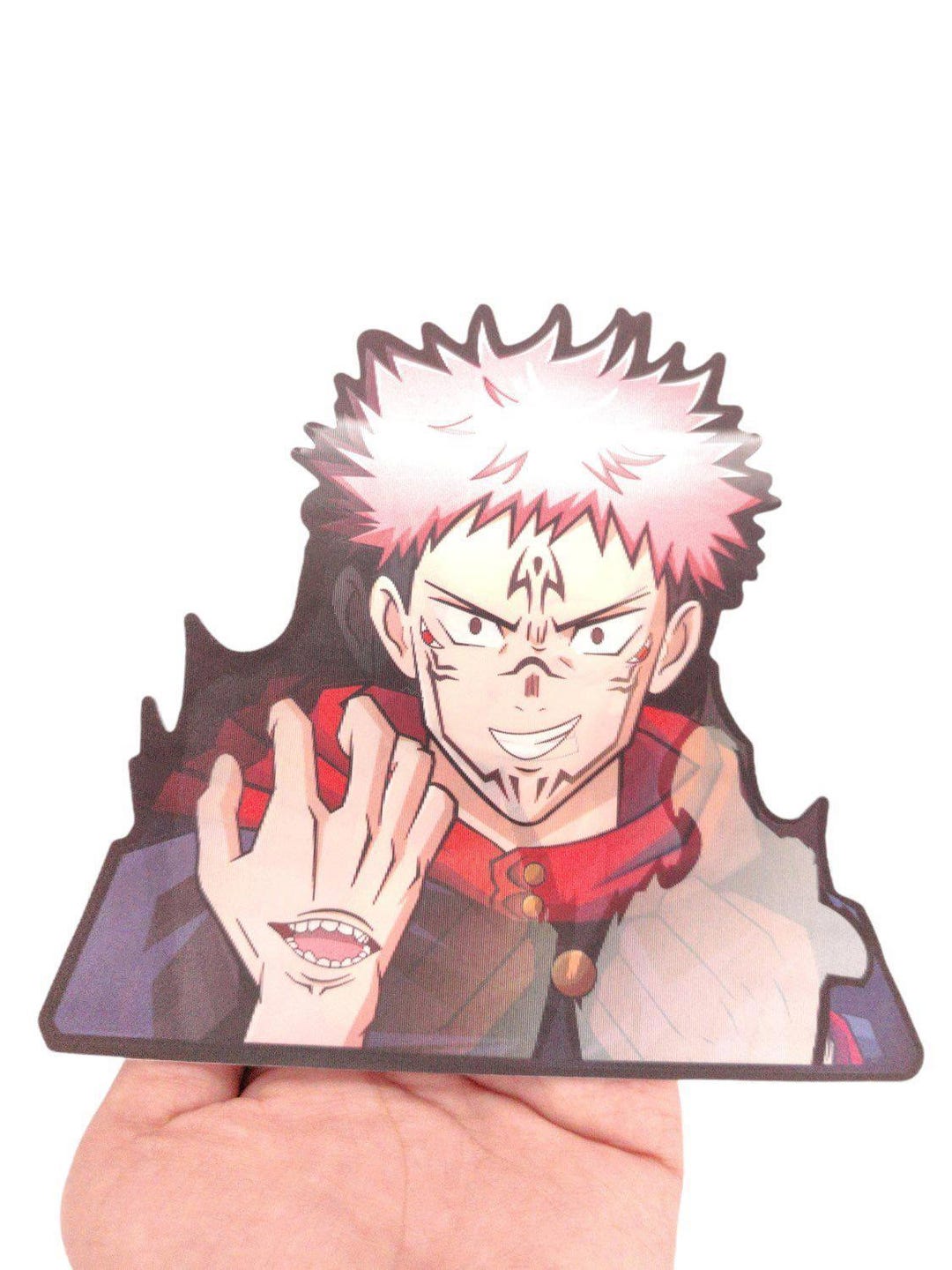 Yuji Itadori JJK 3D Motion Peeker Sticker - Etsy