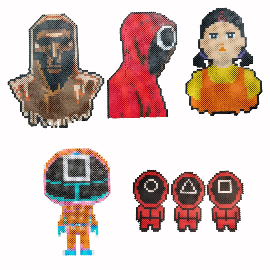 Squid Perler Characters - Etsy