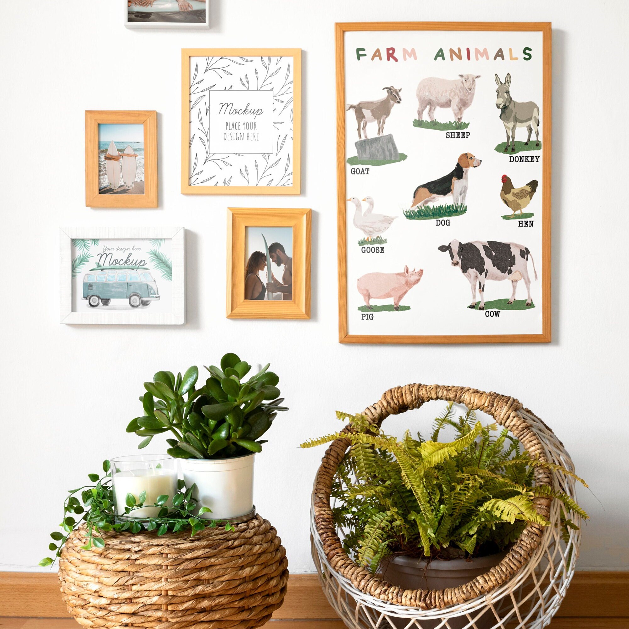 Farm Animals Poster, Educational Poster, Montessori Poster, Class Room ...