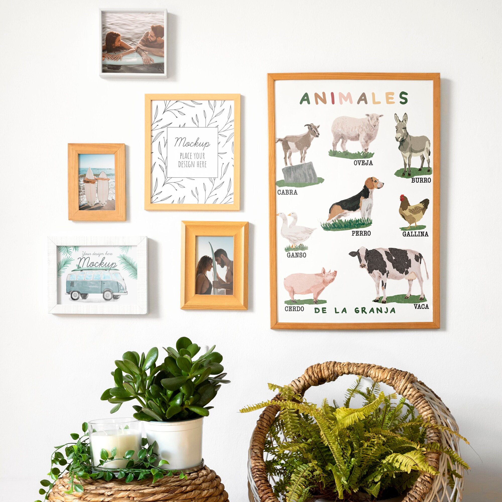 Farm Animals Poster, Educational Poster, Montessori Poster, Class Room ...