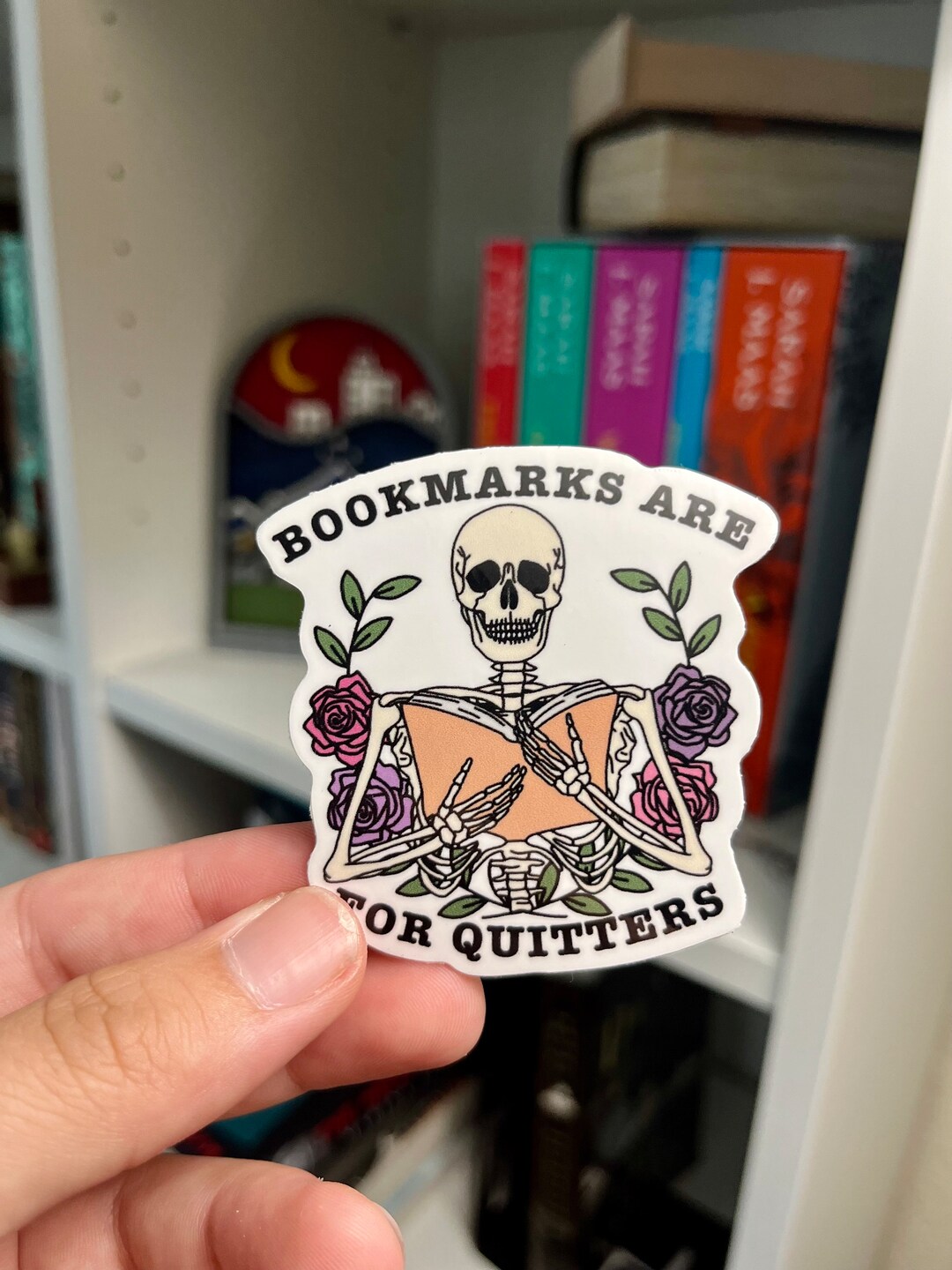 Bookmarks Are for Quitters Sticker Bookish Sticker Bookish Merch ...