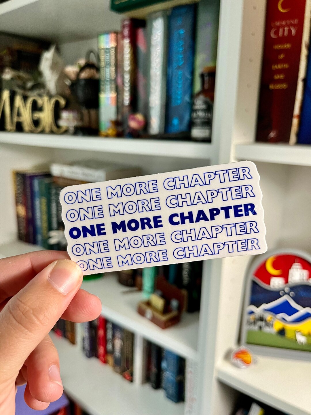 One More Chapter Sticker Bookish Sticker Bookish Merch Sticker for ...