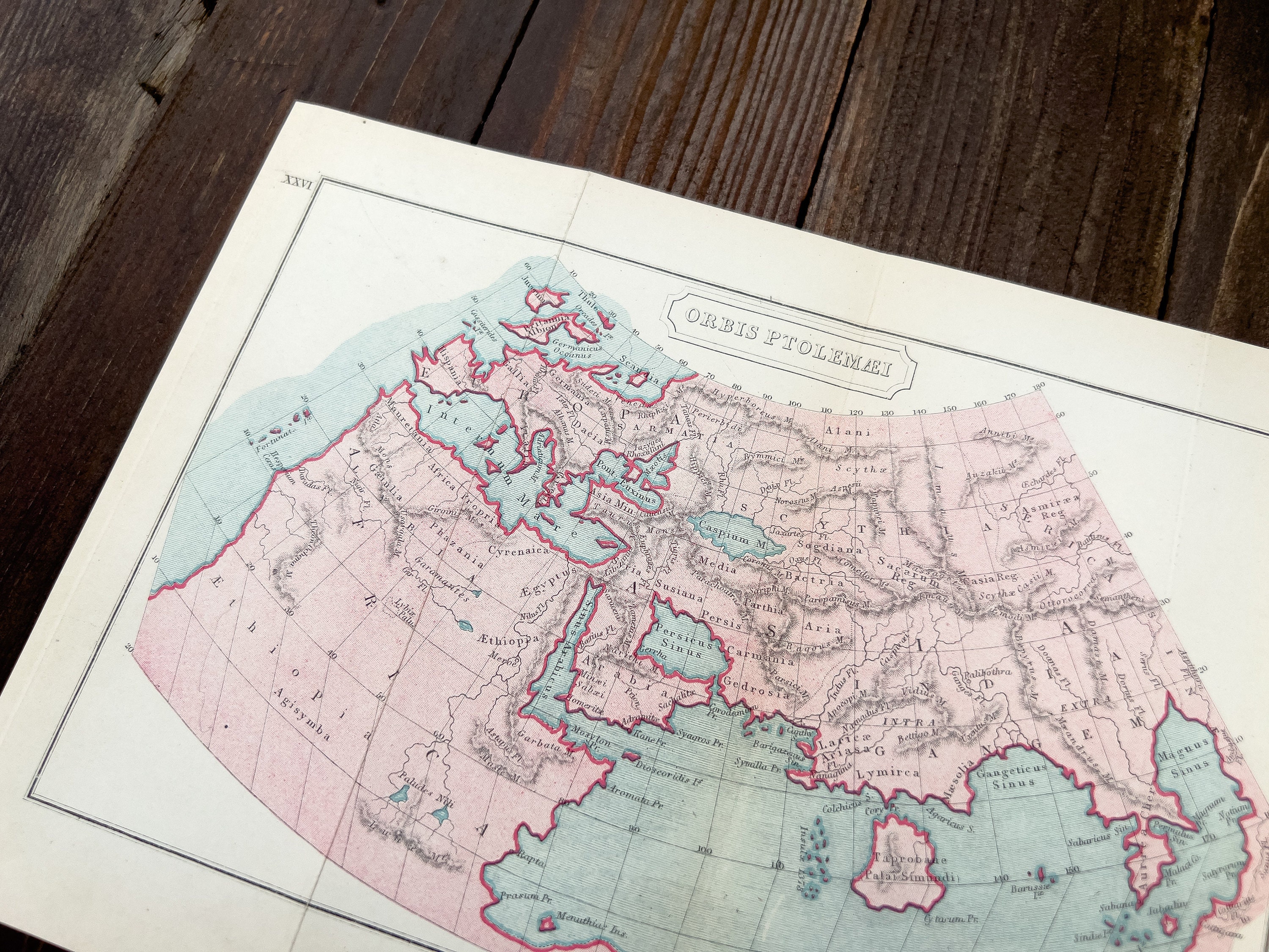 1907 Map of the Ancient World 110 Years Old Antique Classical - Etsy