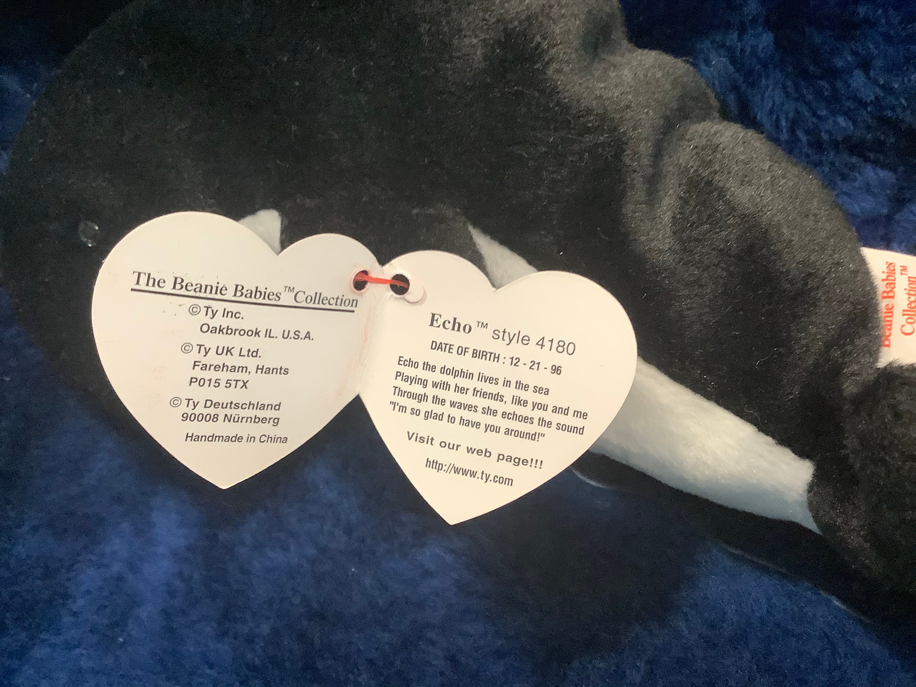 RARE Waves the Orca With Echo Dolphin Tags BEANIE BABY - Etsy