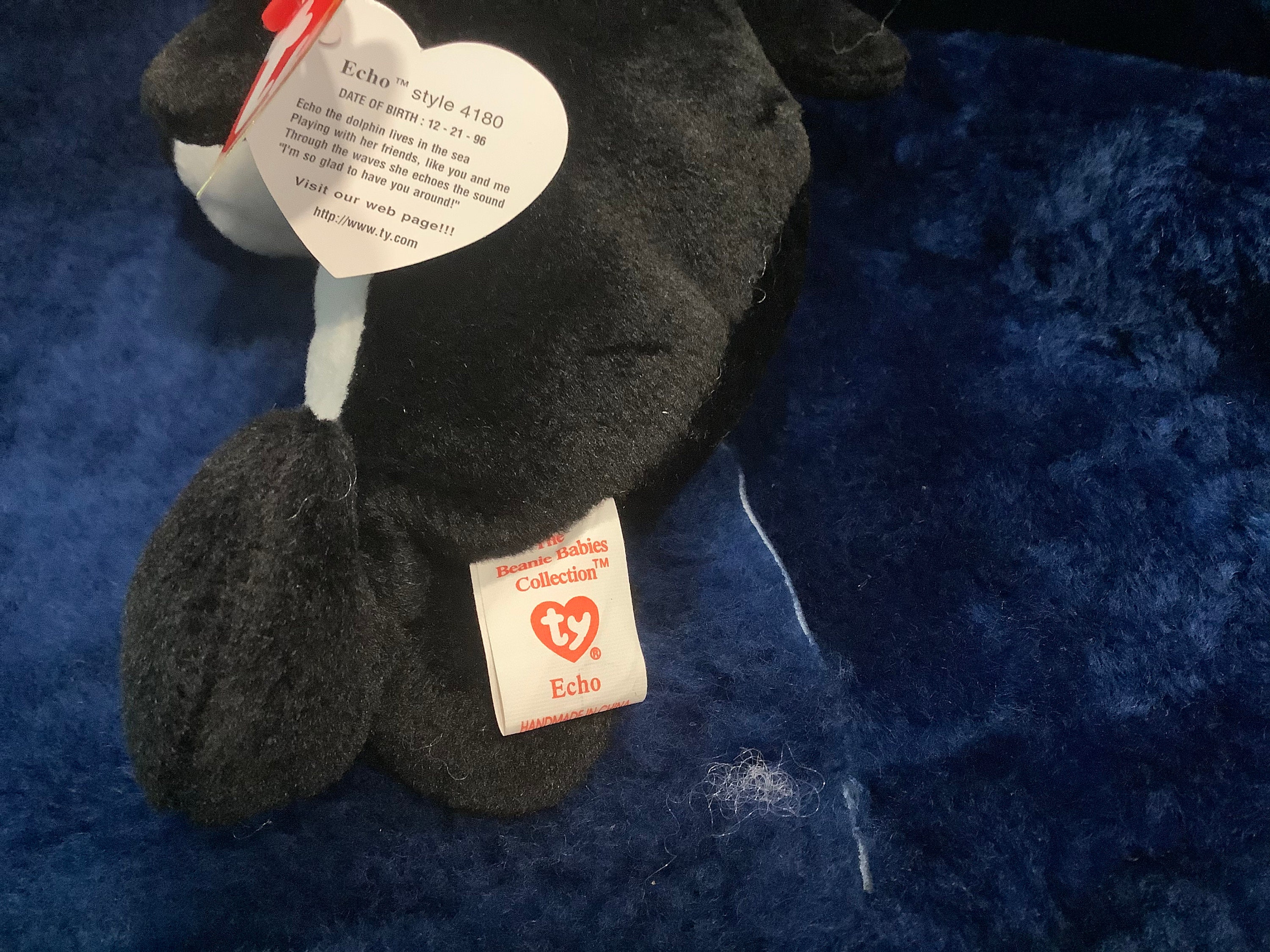 RARE Waves the Orca With Echo Dolphin Tags BEANIE BABY - Etsy