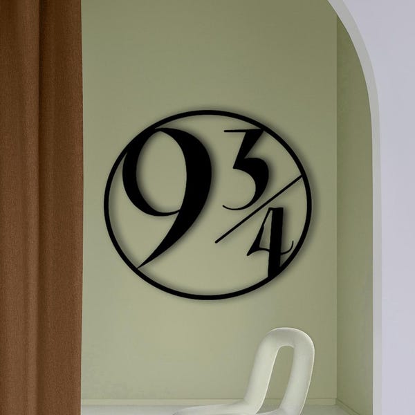 Platform 9 3 4 Sign - Etsy