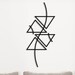 Minimalist Triangles Wall Art Metal Wall Art Triangle Metal - Etsy