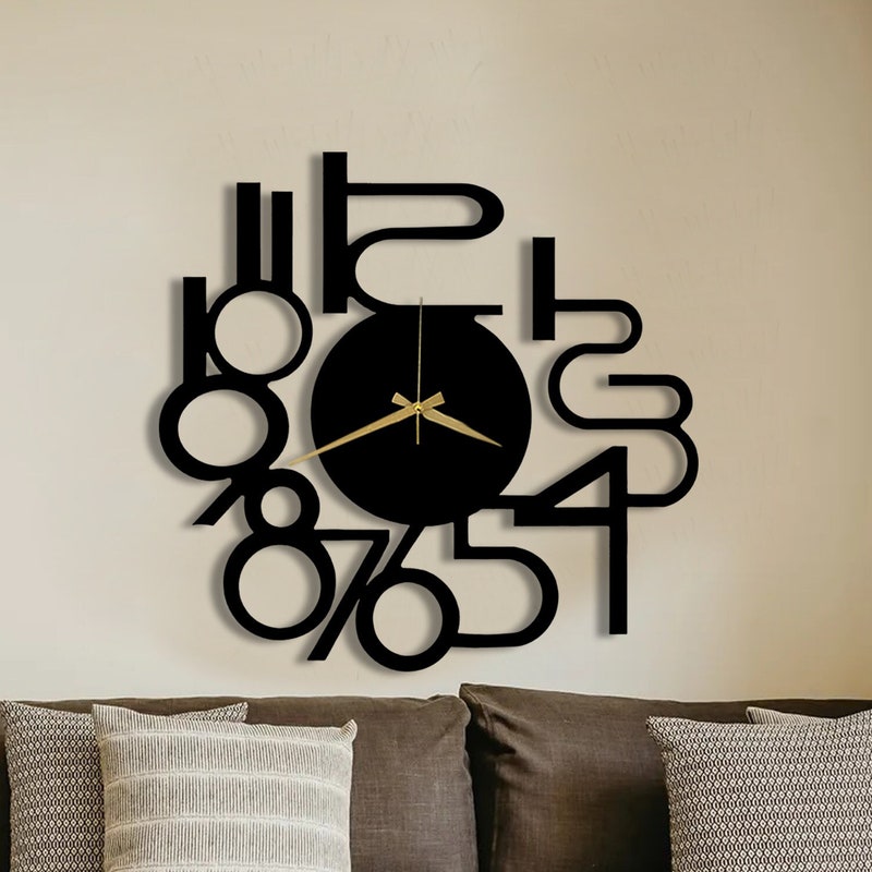 Wall Clock With Numbers - Etsy