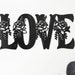 Love Metal Wall Art Floral Love Metal Love Sign Lovecore - Etsy