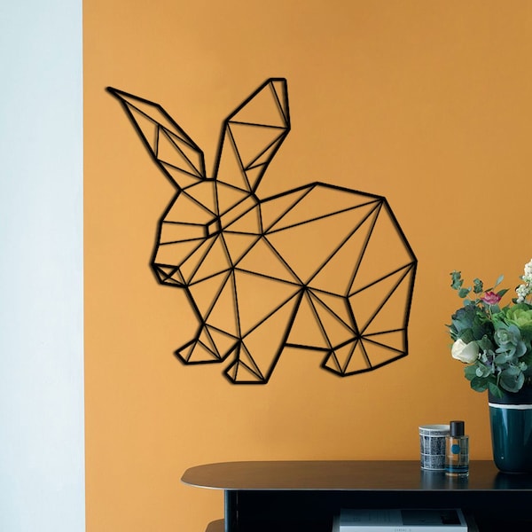 Wood Bunny Wall Art - Etsy