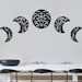 Moon Phase Wall Decor, Moon Metal Wall Art, Phases of the Moon, Unique ...