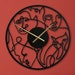 Abstract Faces Gothic Wall Clock, Metal Wall Clock, Silent Wall Clock ...