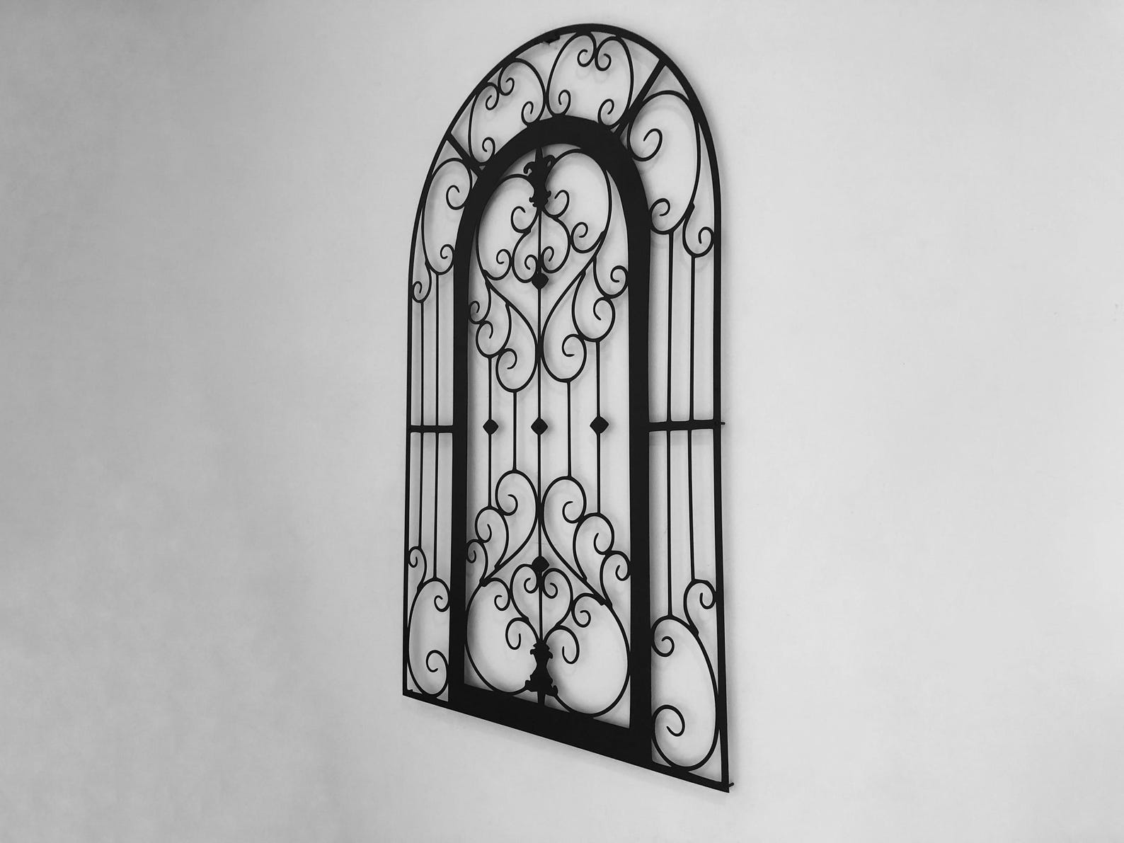 Black Metal Window Wall Art: Porch & Entryway Decor - Etsy