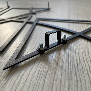 Minimalist Triangles Wall Art, Metal Wall Art, Triangle Metal Sign ...