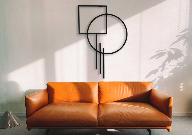 Geometric Figure Metal Wall Art Lines Wall Art Huge Wall - Etsy