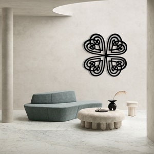 Four Leaf Clover Metal Wall Art, Shamrock Metal Sign, St Patricks Day ...