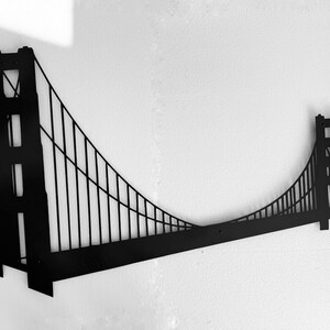 Golden Gate Bridge Metal Wall Decor, Iconic Landmark Art, Modern Home ...