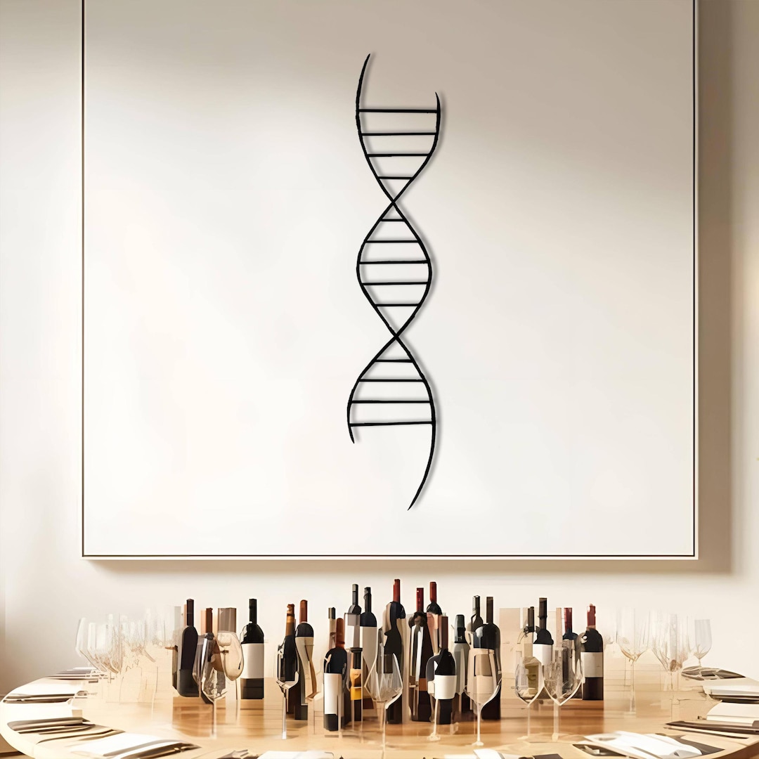 DNA Metal Wall Art, Science Home Decor, Genetic Code Art, Unique ...