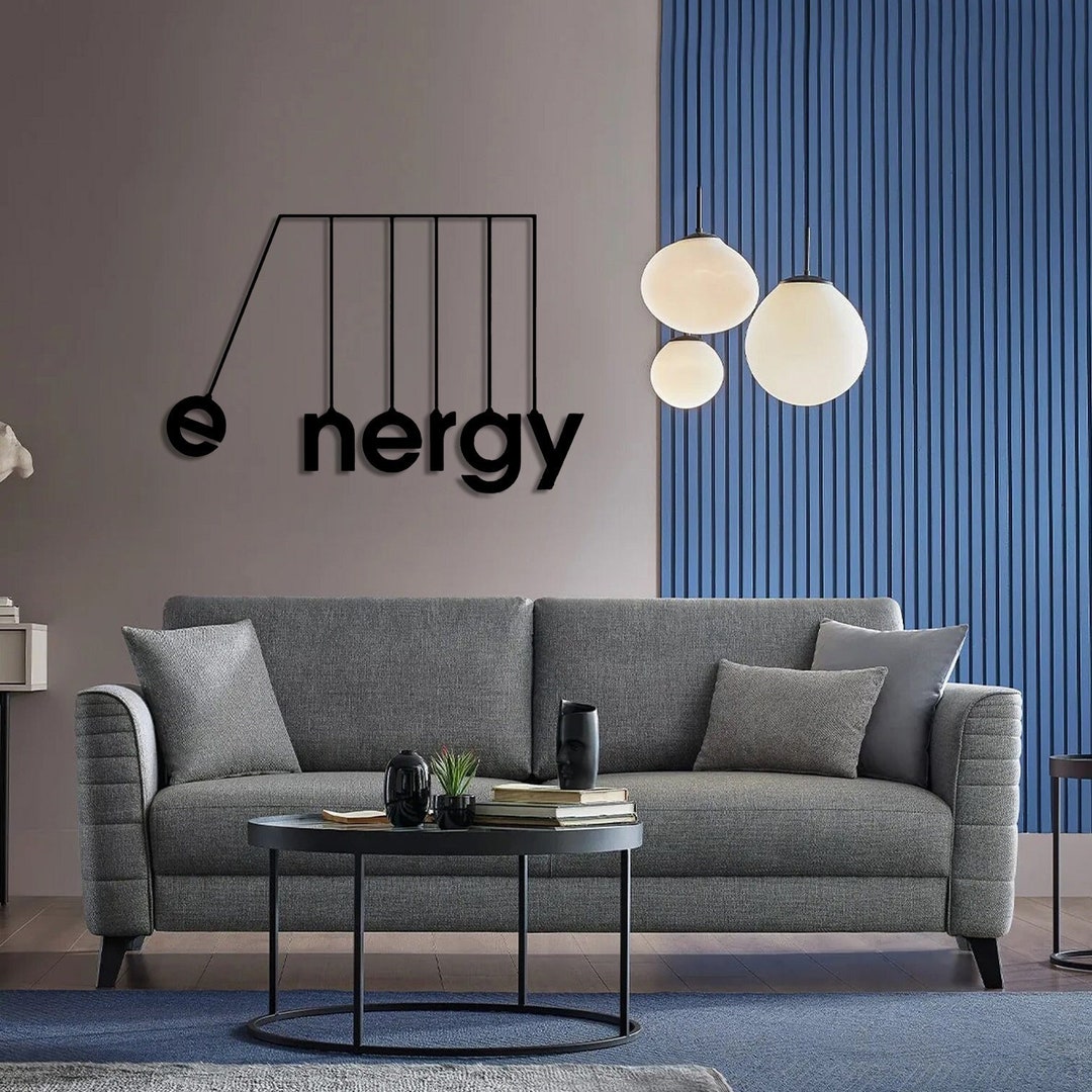 Energy Decor, Metal Wall Art, Unique Wall Decor, Cradle Balls Energy ...