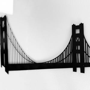 Golden Gate Bridge Metal Wall Decor, Iconic Landmark Art, Modern Home ...